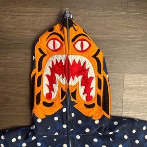 Bape | Shirts | Bape A Bathing Ape Blue Abc Camo Polka Dot Bape Tiger ...